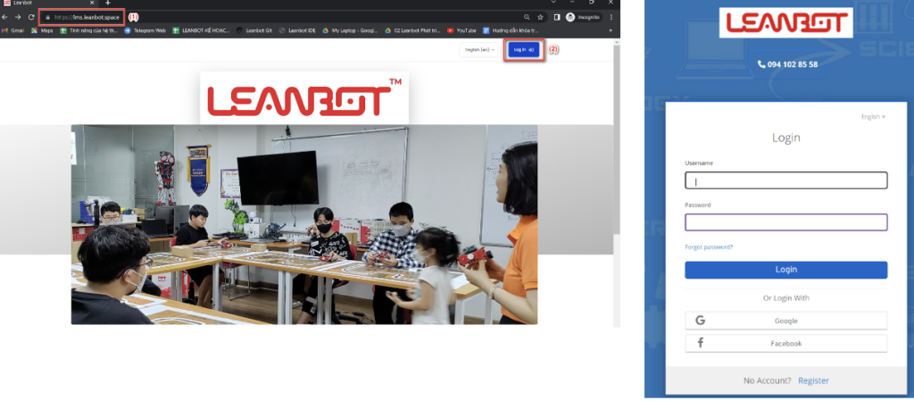 Hướng dẫn sử dụng trang Môi trường học tập Online cho Leanbot – LEANBOT
